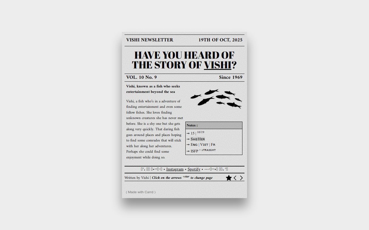 Vishi’s Newsletter